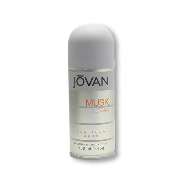 Jovan Musk Men Platinum Body Spray 150ML – Perfume Online